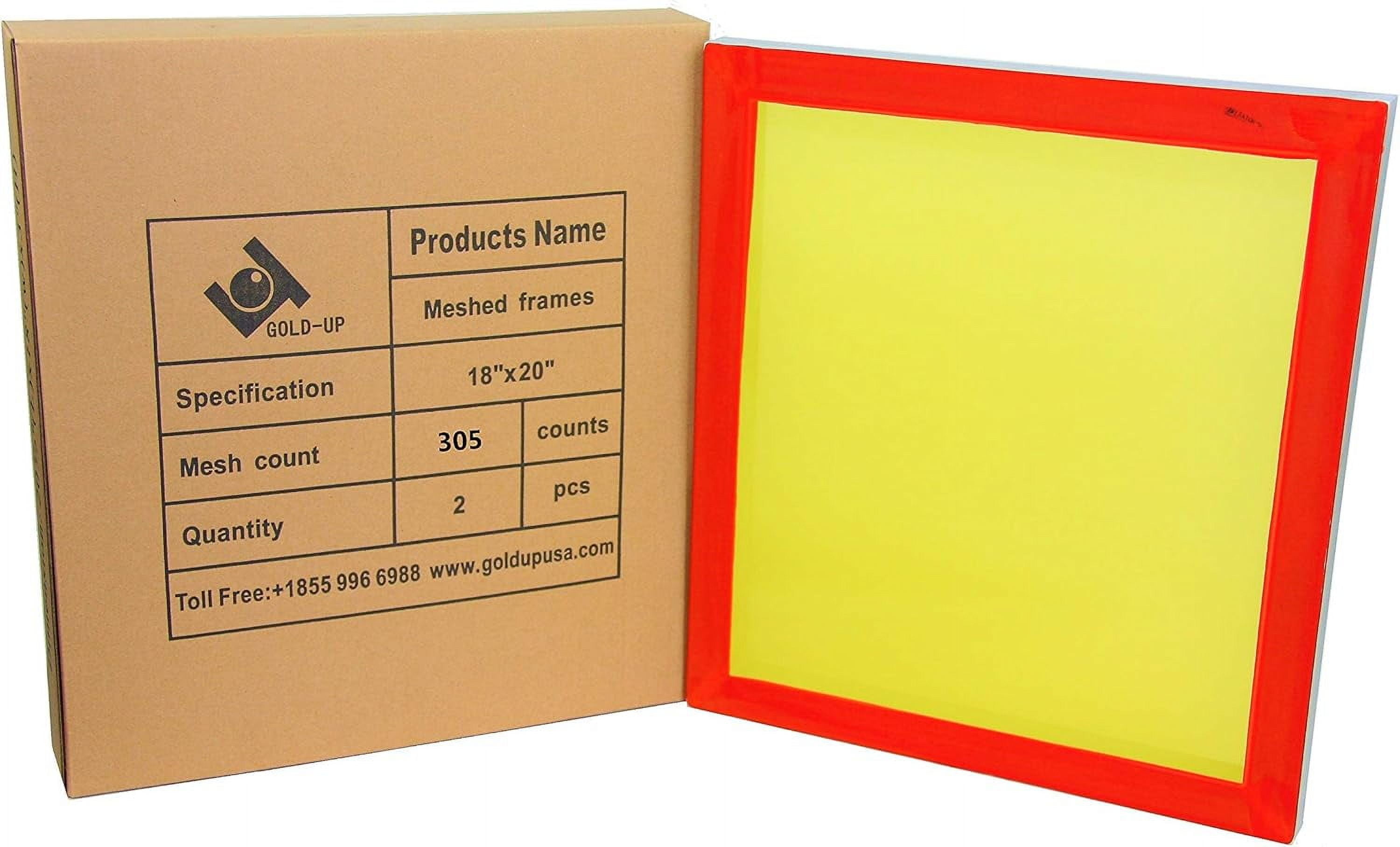 18 x 20 Inch Pre-Stretched Aluminum Silk Screen Printing Frames with ...