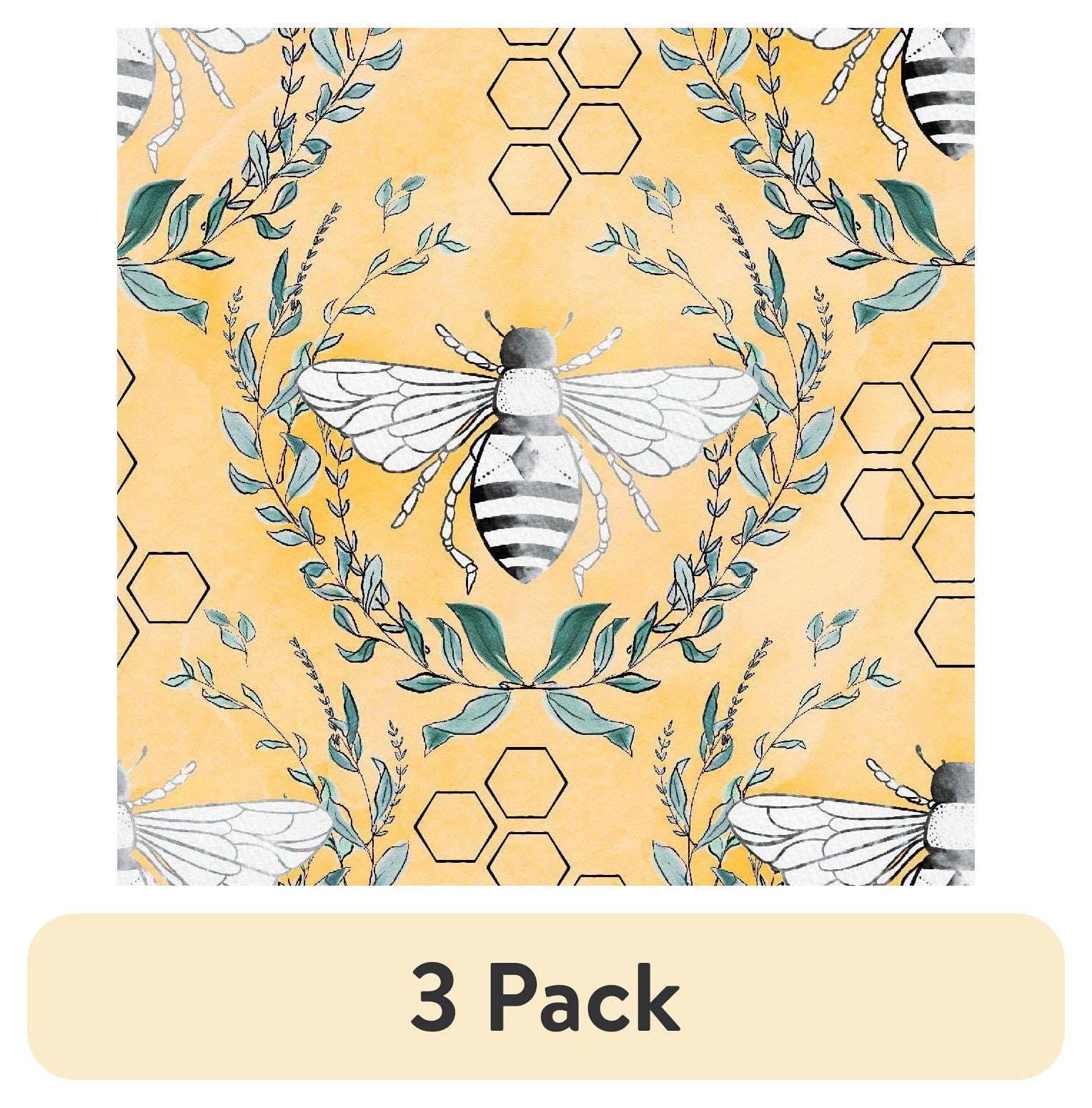(3 pack) 18" x 21" 100% Cotton Beehive Precut Sewing & Craft Fabric ...