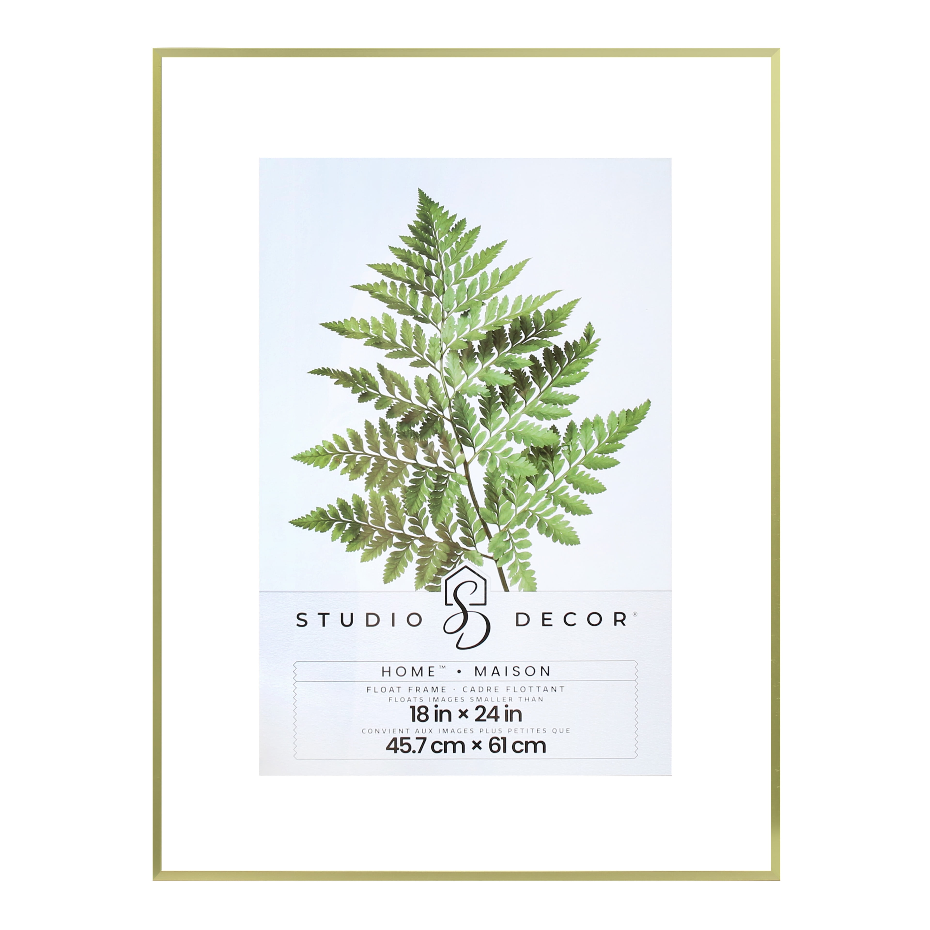 18" x 24" Home Gold Metal Float Picture Frame by Studio Decor ...