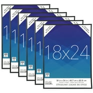 Mainstays 6-Piece 12x12 Matted Gallery Wall Picture Frame Set, Black ...