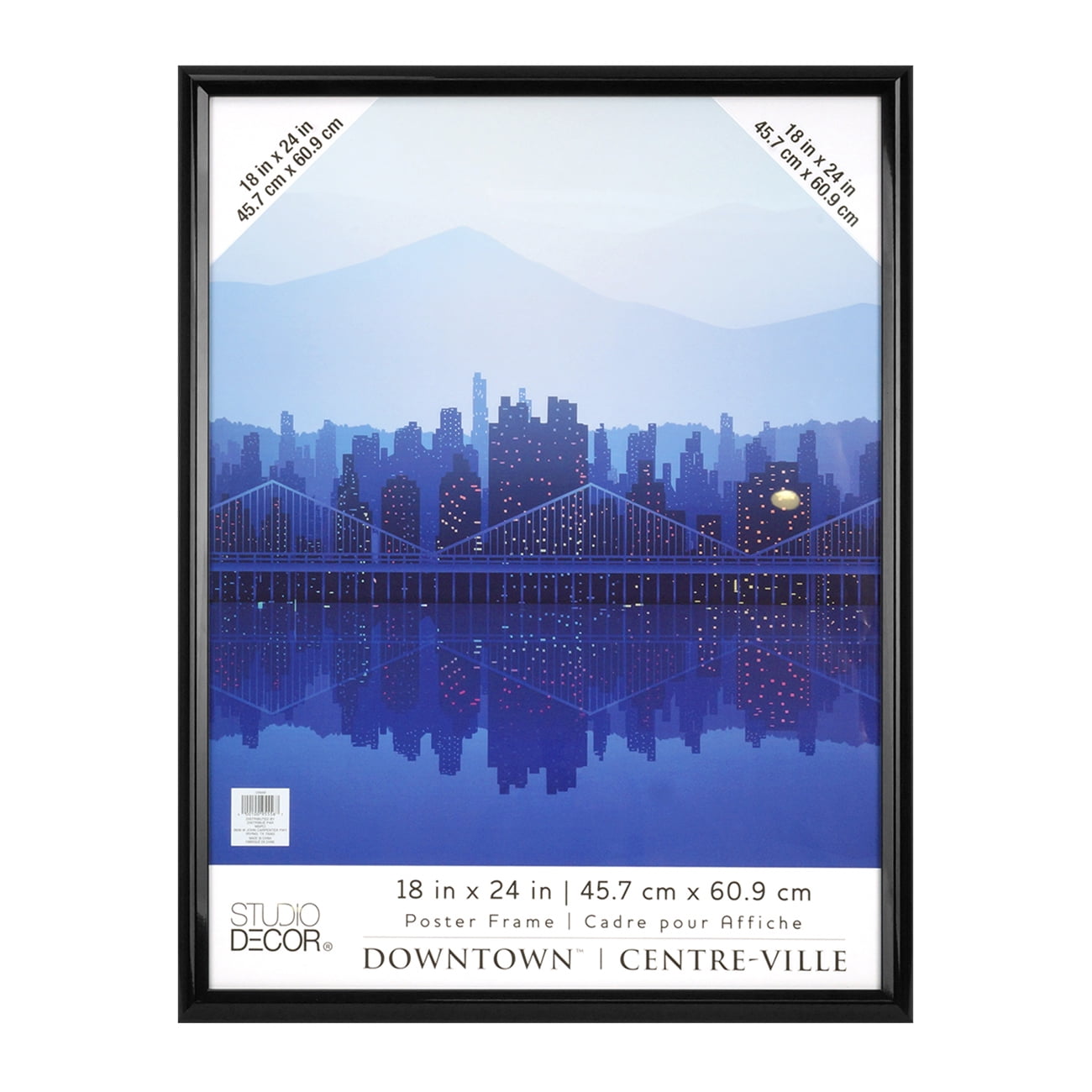 18" x 24" Poster Frame by Studio Decor - Includes Pre-attached Hanging ...