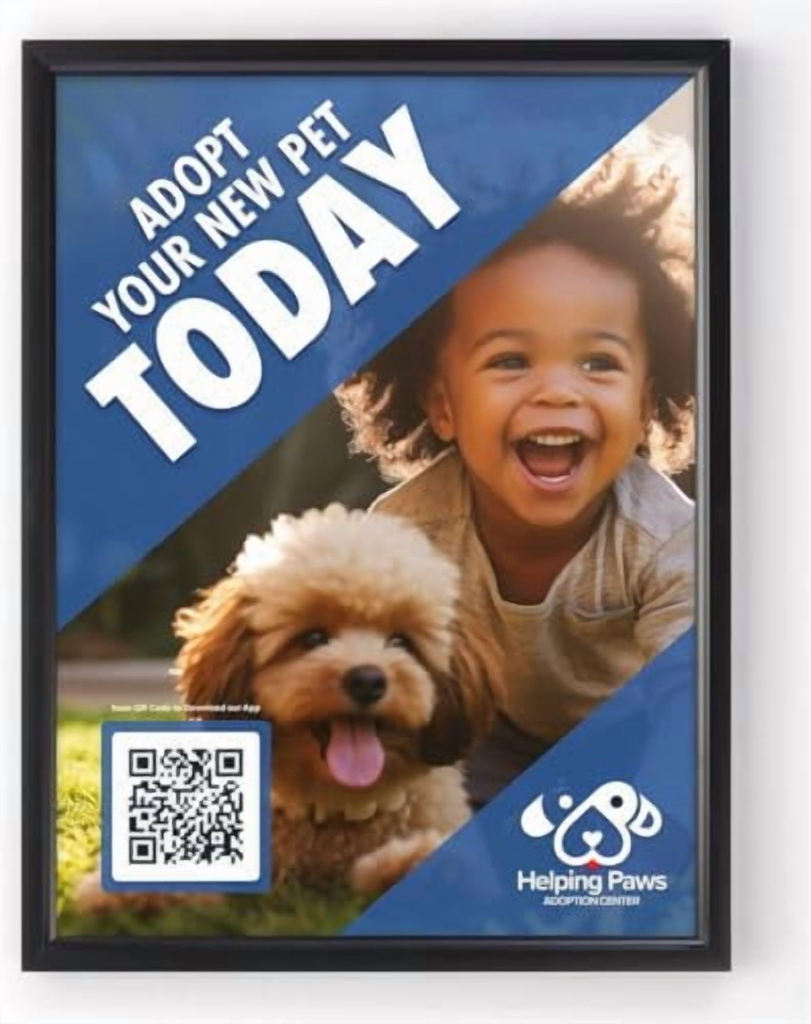 18 x 24 Poster Frame with Slide-in Setup, Wall-Mounted Sign Holder ...