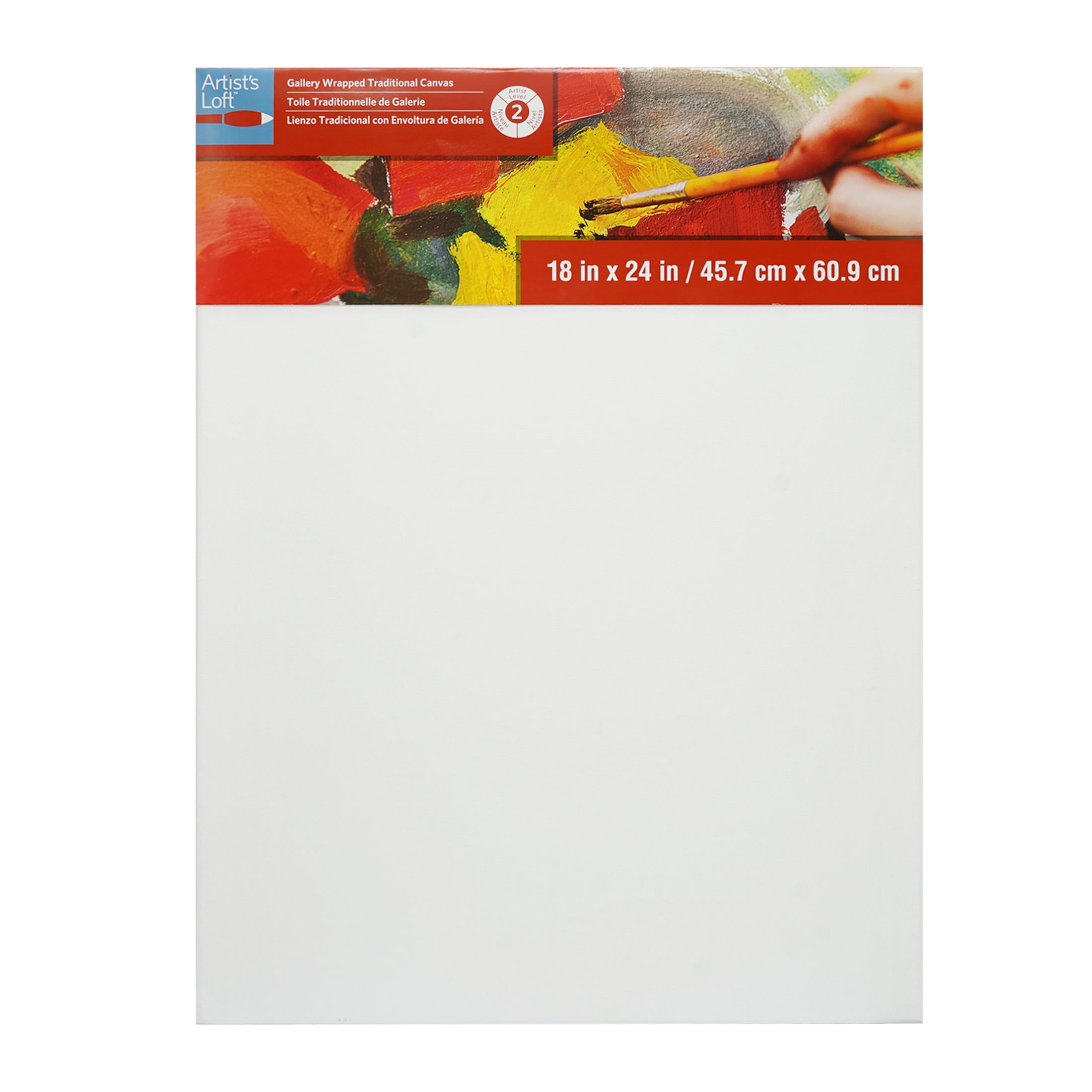 18" x 24" White Level 2 Gallery Wrapped Traditional Canvas by Artist's ...