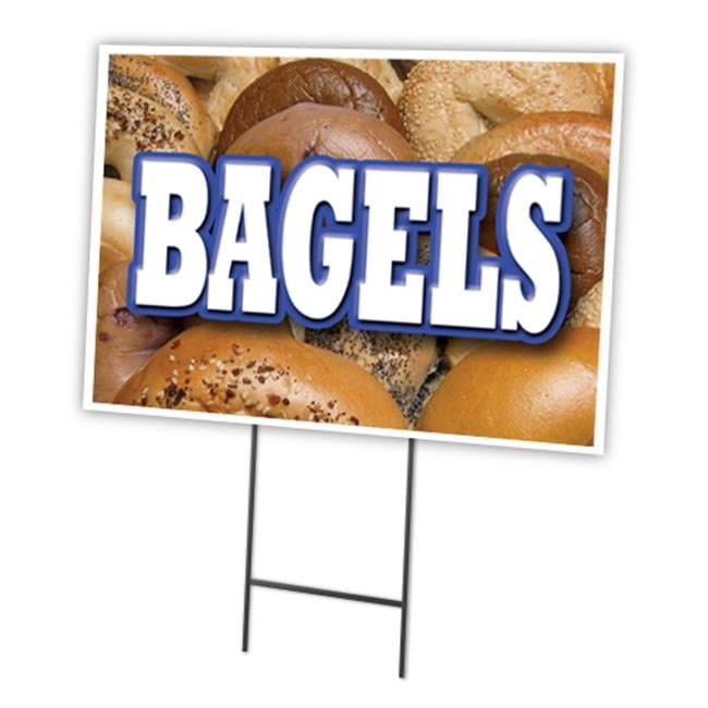 18 x 24 in. Bagels Yard Sign & Stake - Walmart.com