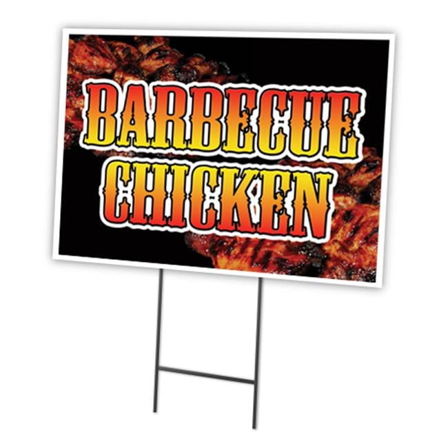 18 x 24 in. Barbecue Chicken Yard Sign & Stake - Walmart.com