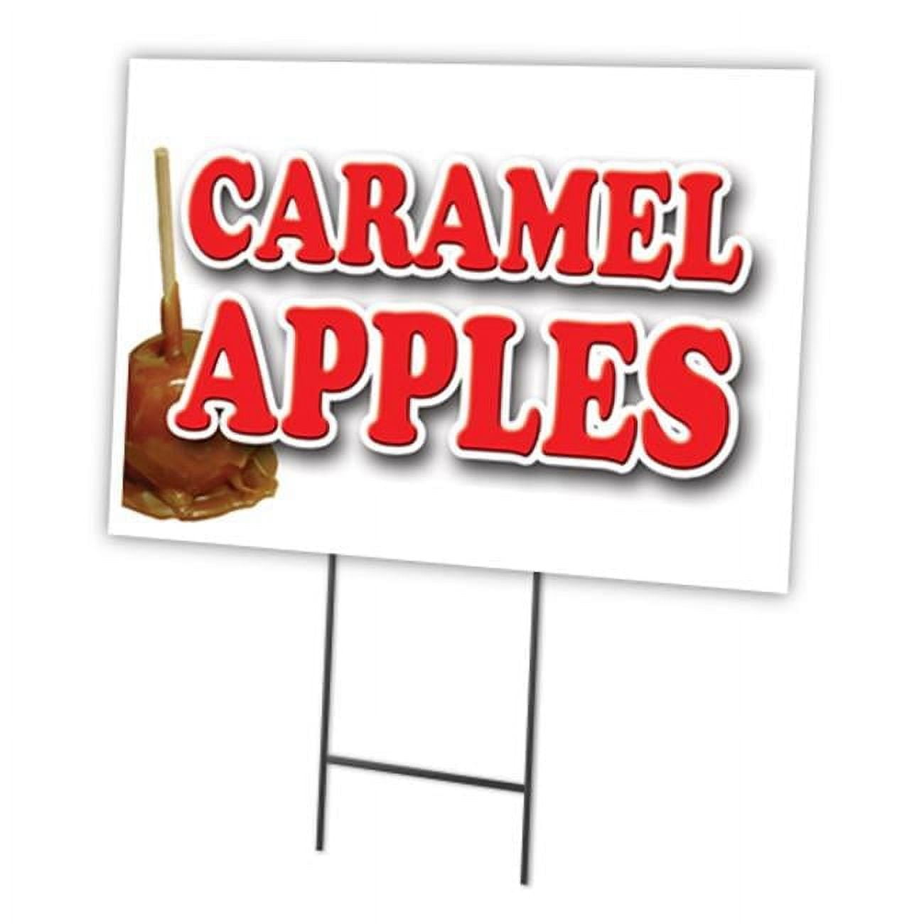 18 x 24 in. Yard Sign & Stake - Caramel Apples - Walmart.com