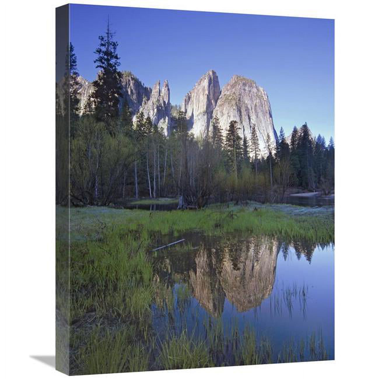 18 x 24 in. Cathedral Rock Reflected in the Merced River, Yosemite NP ...