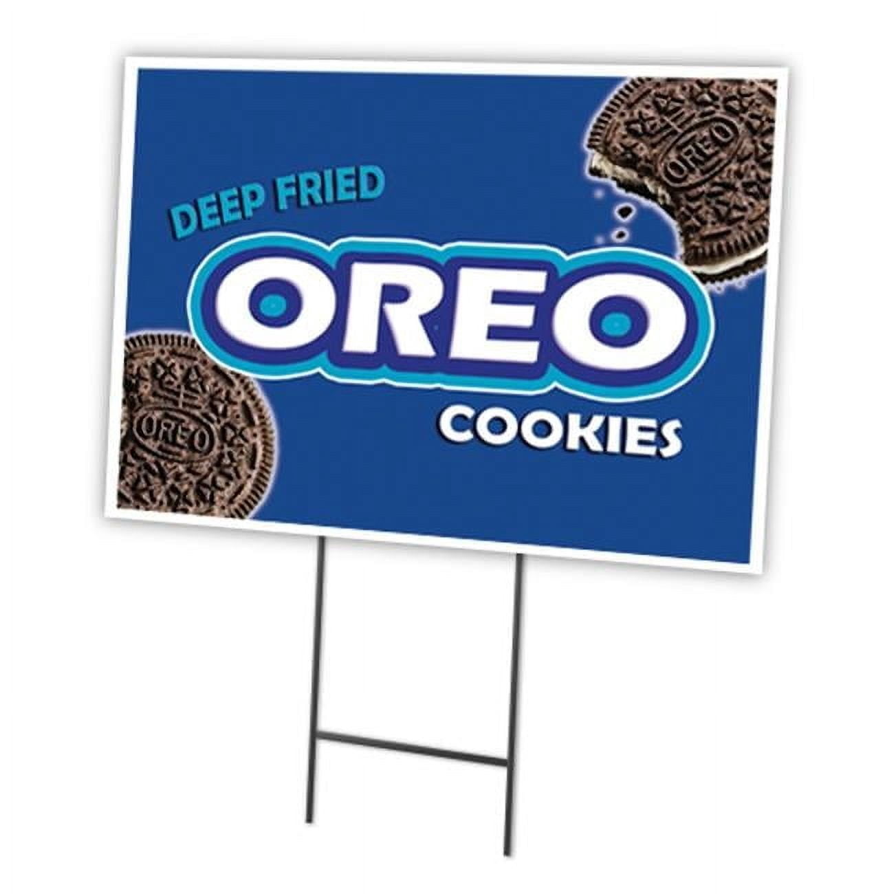 18 x 24 in. Deep Fried Oreo Yard Sign & Stake - Walmart.com