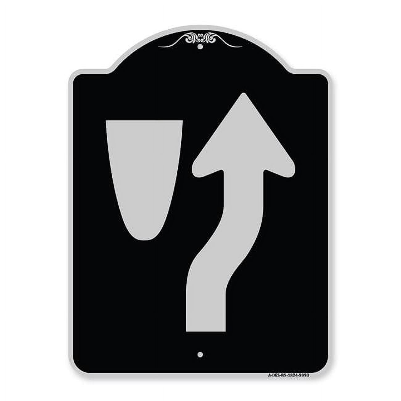 18 x 24 in. Designer Series Sign - Beware of Curb Graphic, Black ...