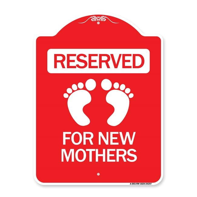 18 x 24 in. Designer Series Sign - Blue Reserved Parking for New ...