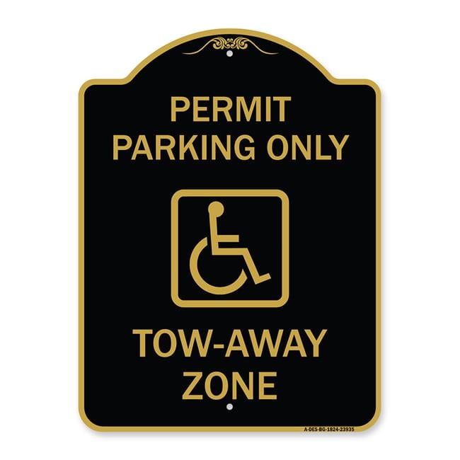 18 x 24 in. Designer Series Sign - Georgia Ada Handicapped Parking Sign ...