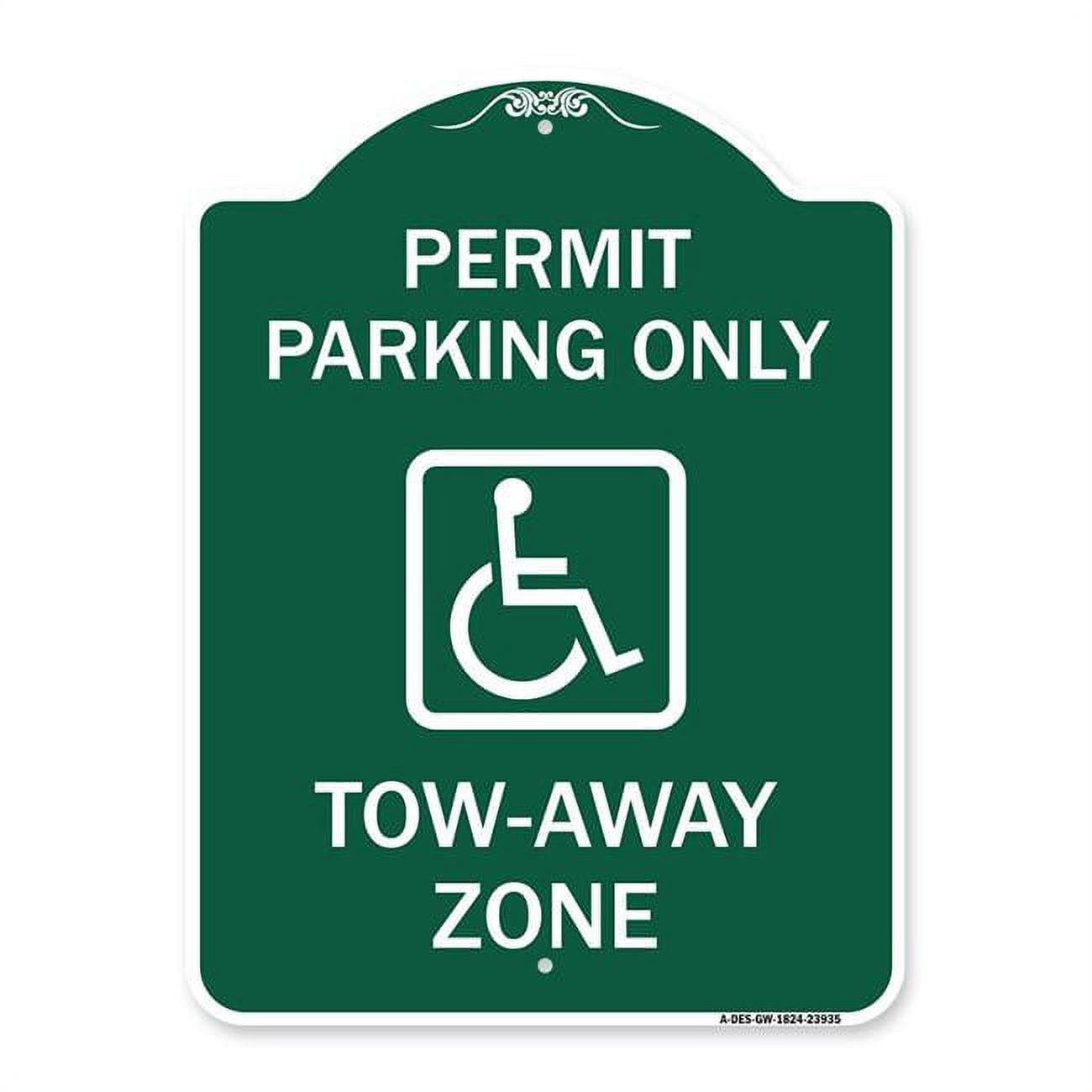 18 x 24 in. Designer Series Sign - Georgia Ada Handicapped Parking Sign ...