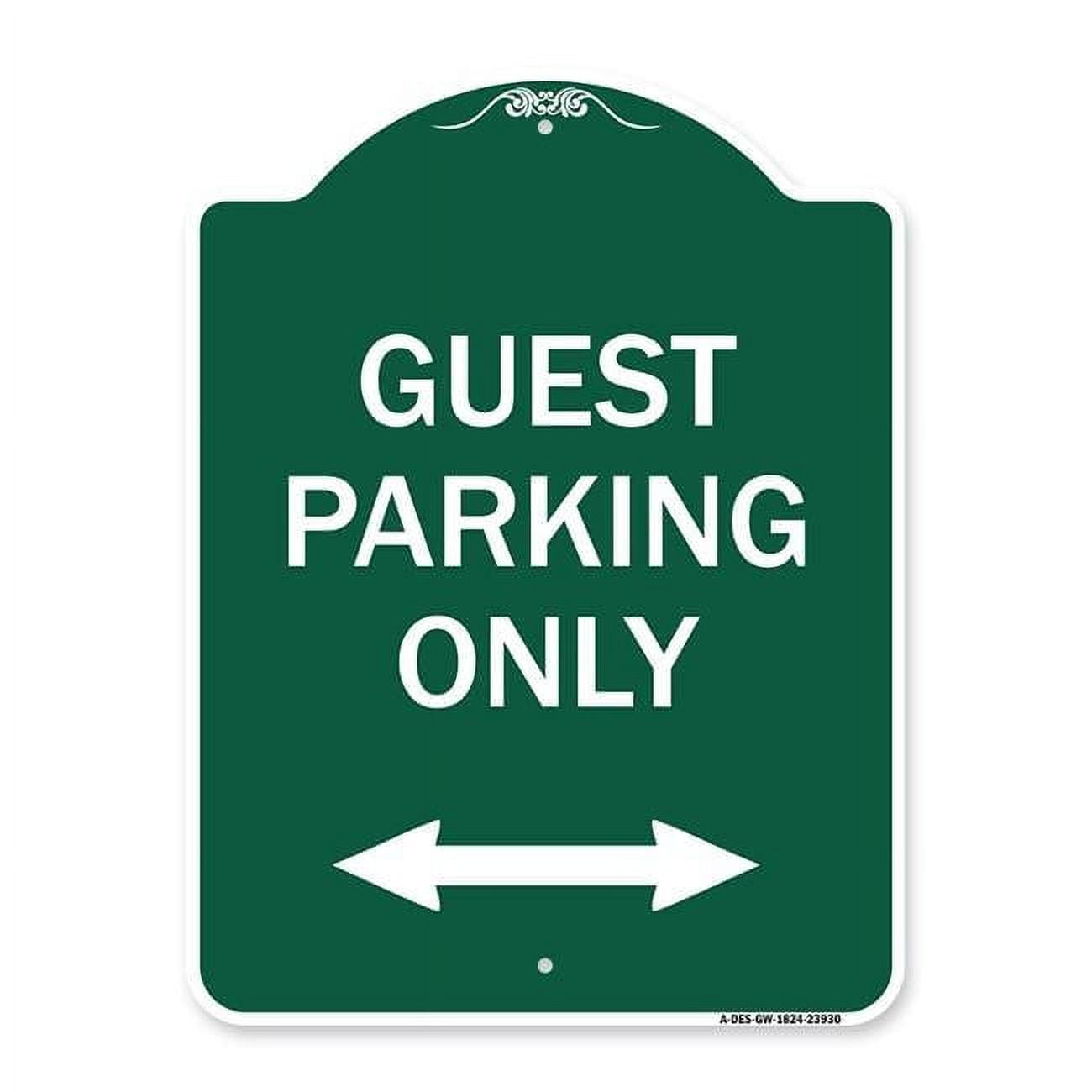 18 x 24 in. Designer Series Sign - Guest Parking Only with ...