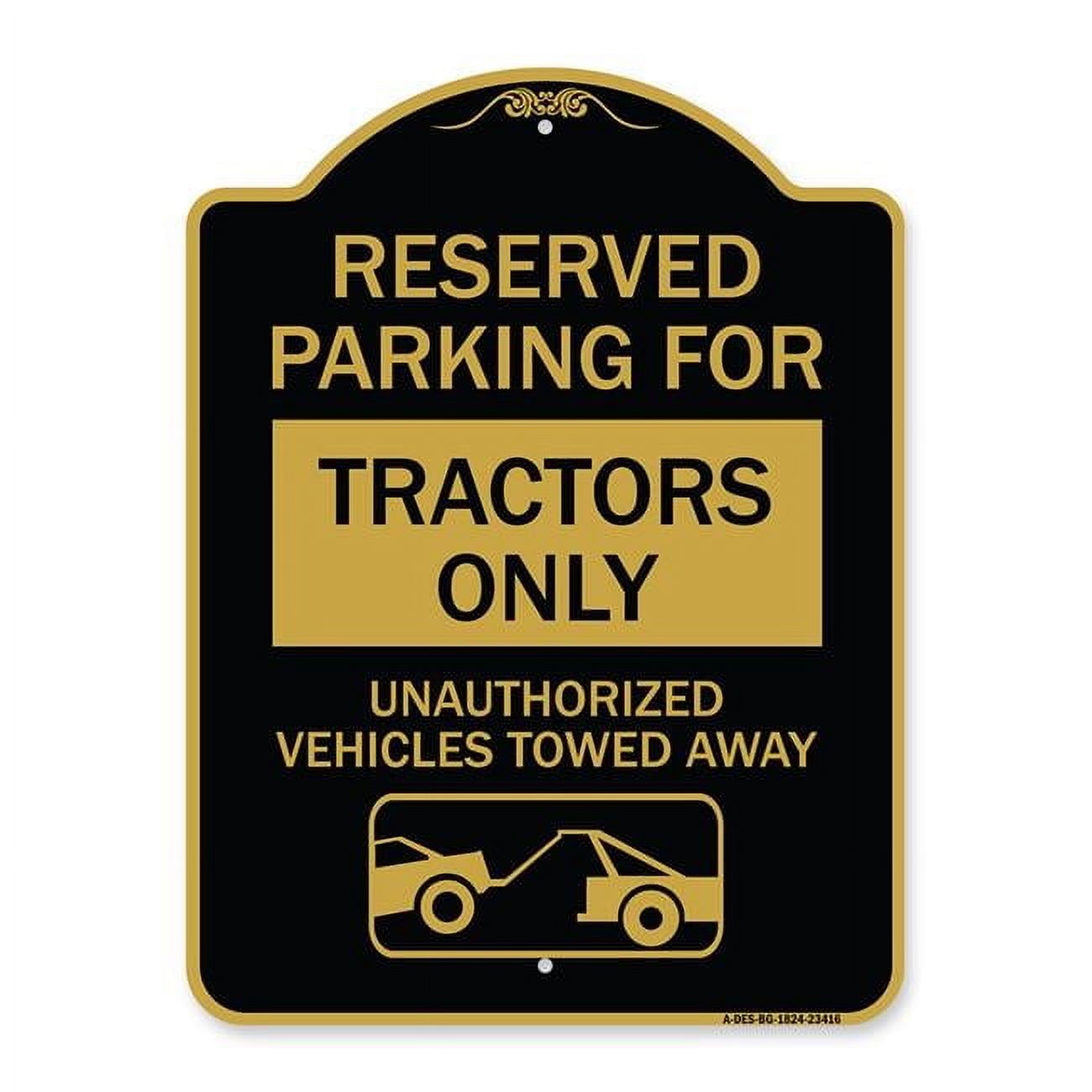18 x 24 in. Designer Series Sign - Parking Lot Sign Reserved Parking ...