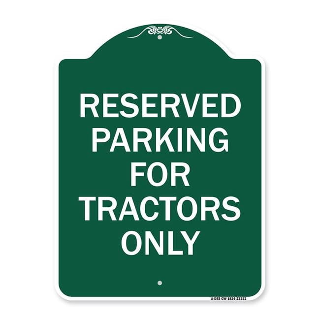 18 x 24 in. Designer Series Sign - Parking Space Reserved Sign Parking ...