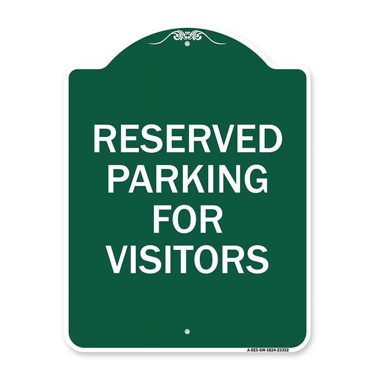 18 x 24 in. Designer Series Sign - Parking Space Reserved Sign Parking ...