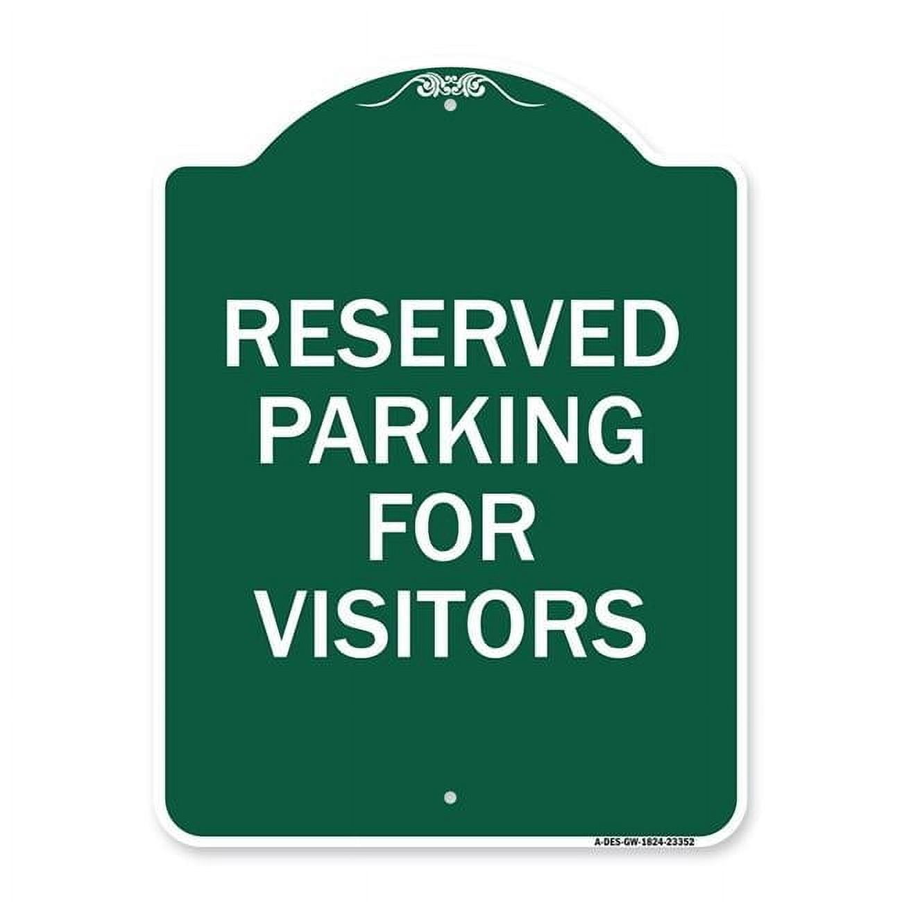 18 x 24 in. Designer Series Sign - Parking Space Reserved Sign Parking ...