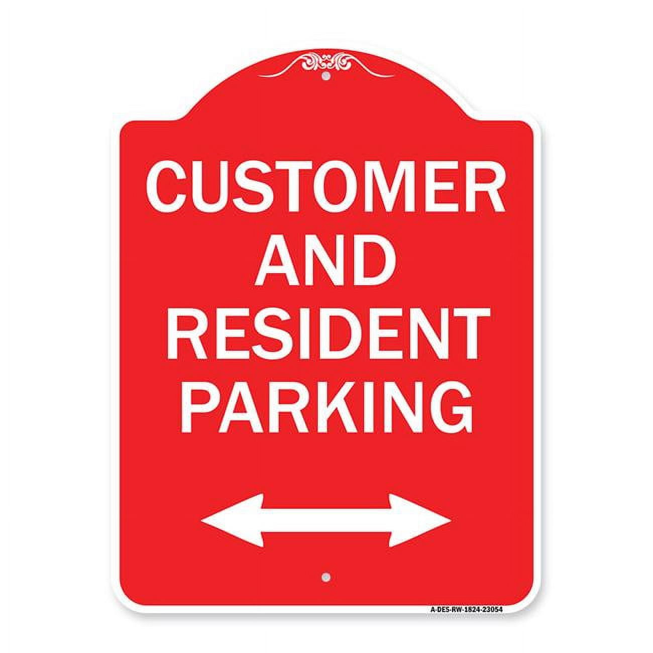 18 x 24 in. Designer Series Sign - Reserved Parking Sign Customer ...