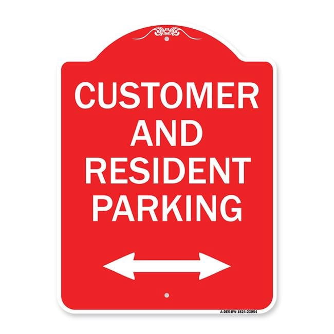 18 x 24 in. Designer Series Sign - Reserved Parking Sign Customer ...