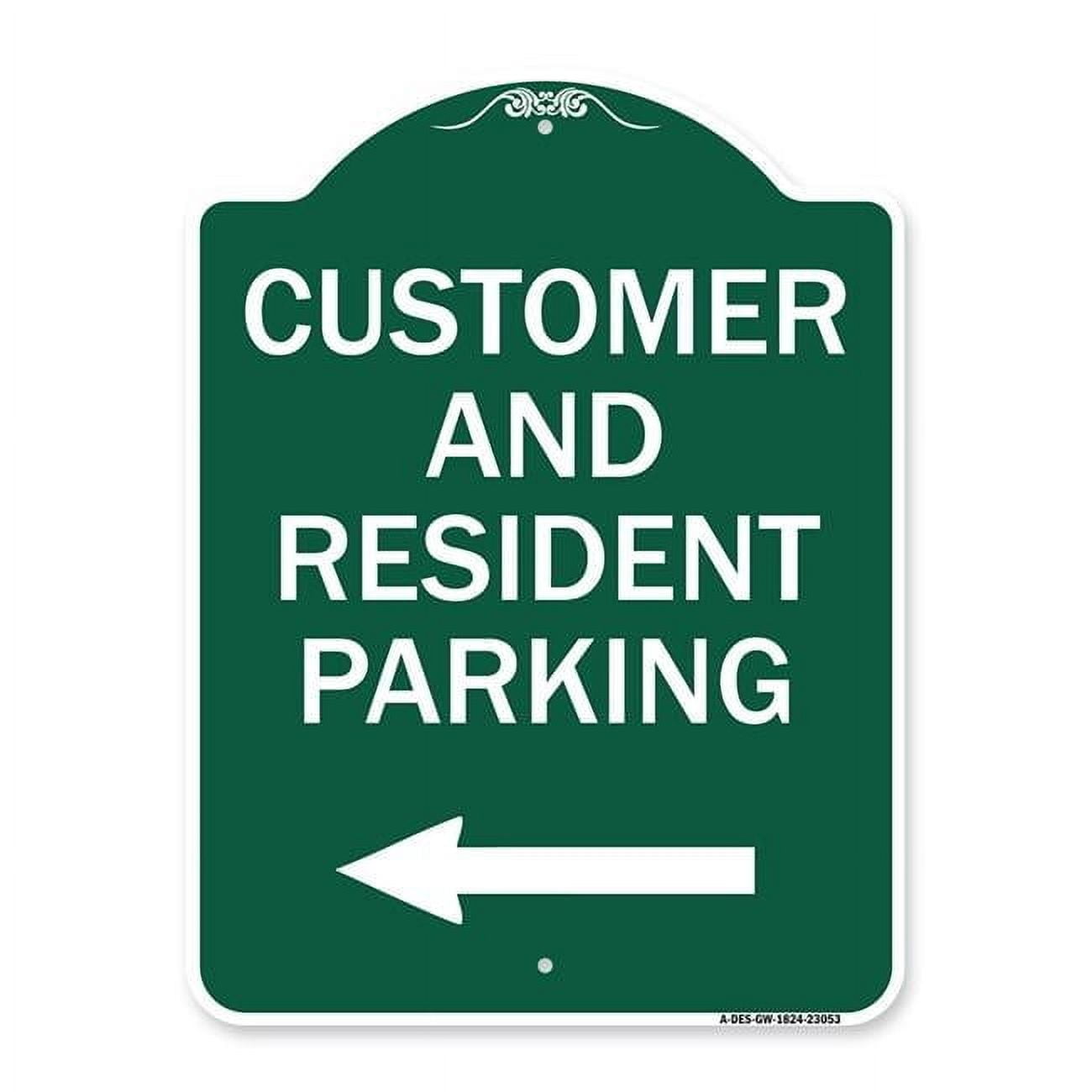 18 x 24 in. Designer Series Sign - Reserved Parking Sign Customer ...