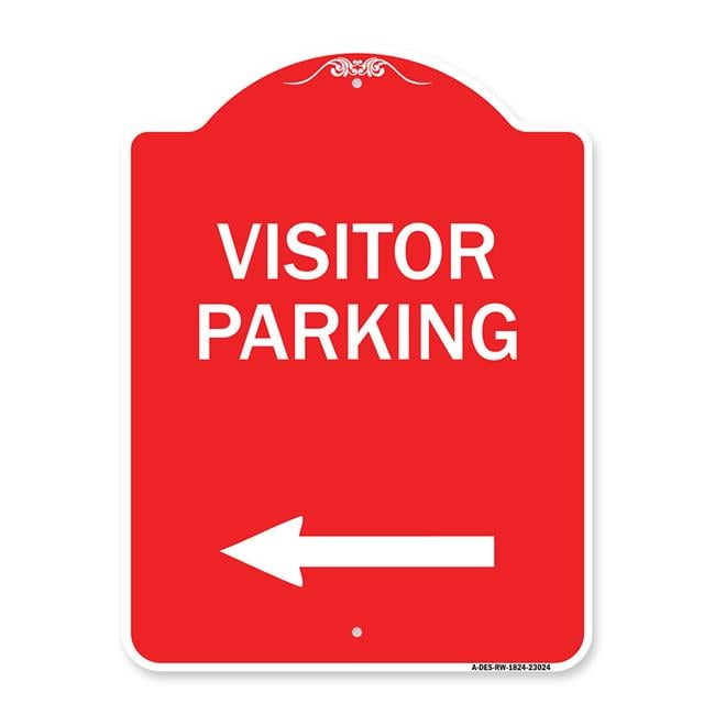 18 x 24 in. Designer Series Sign - Reserved Parking Sign Visitor ...