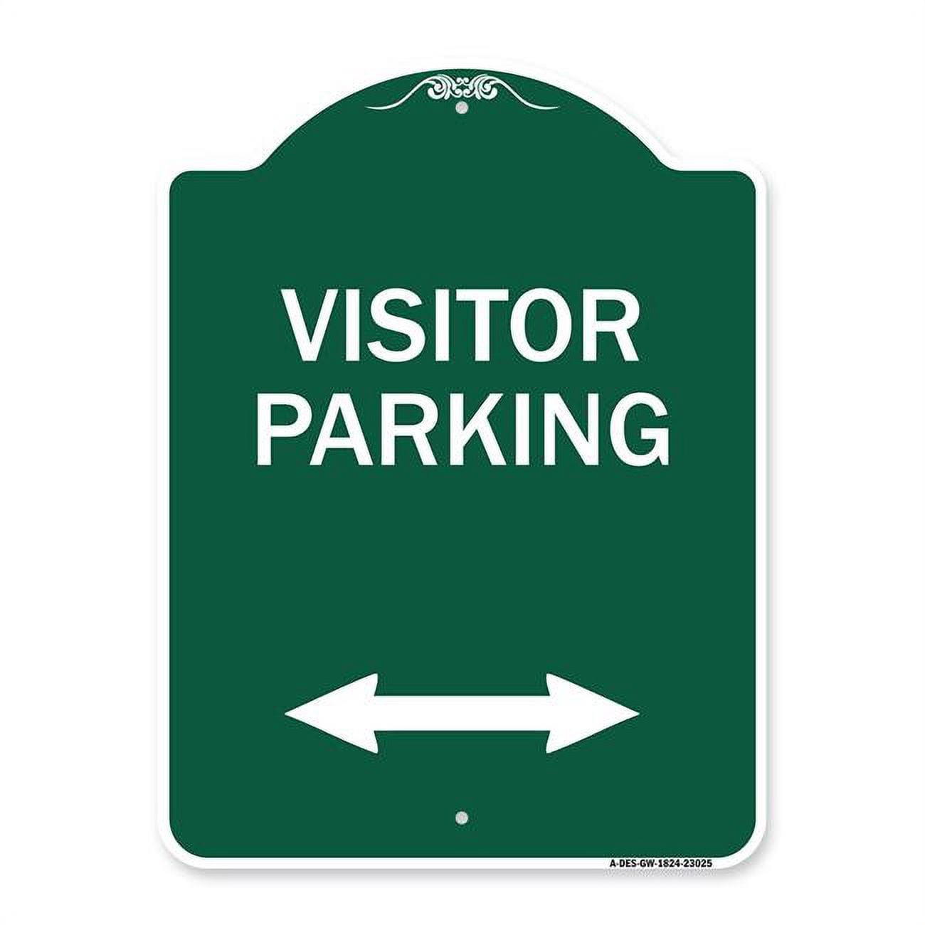 18 x 24 in. Designer Series Sign - Reserved Parking Sign Visitor ...