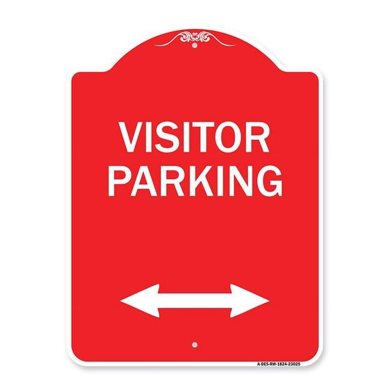 18 x 24 in. Designer Series Sign - Reserved Parking Sign Visitor ...