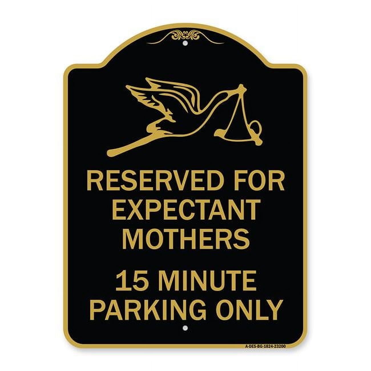 18 x 24 in. Designer Series Sign - Reserved for Expectant Mothers 15 ...