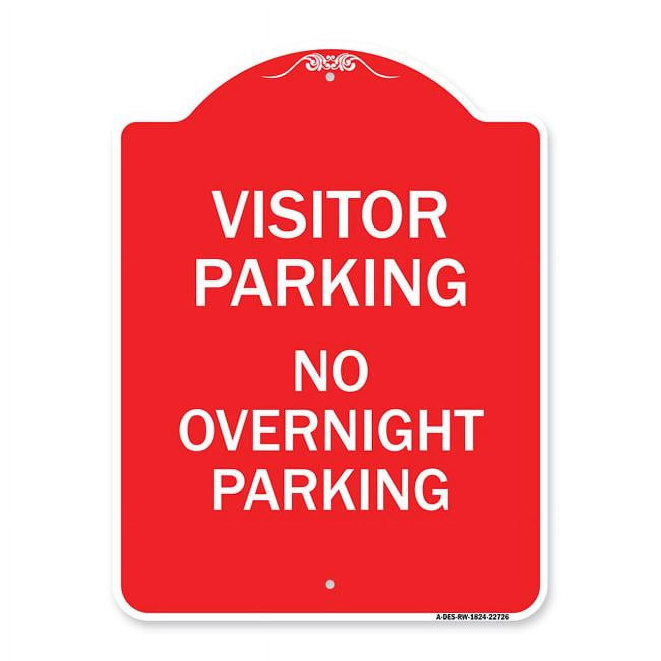 18 x 24 in. Designer Series Sign - Visitor Parking Sign Visitor Parking ...