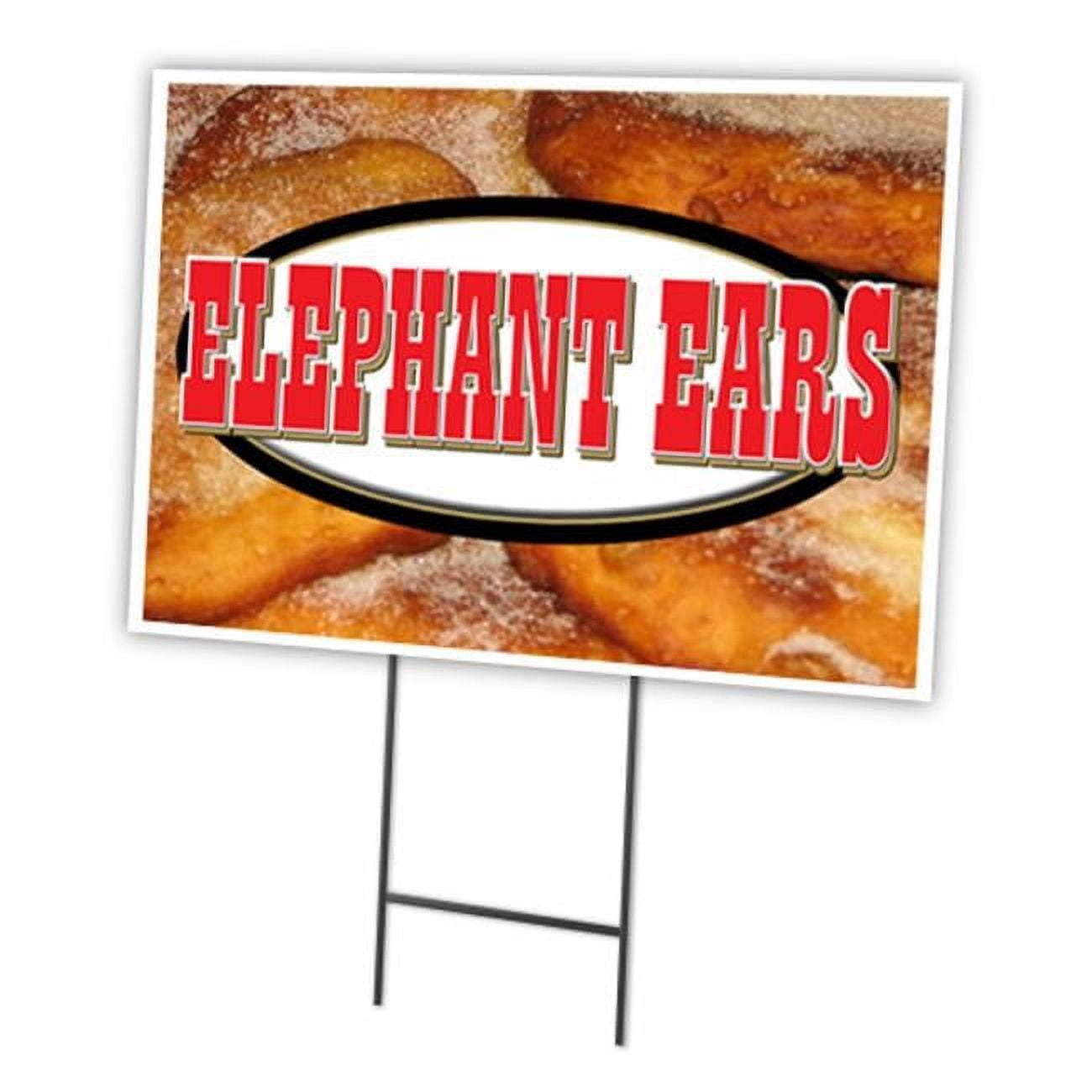 18 x 24 in. Elephant Ears Yard Sign & Stake - Walmart.com