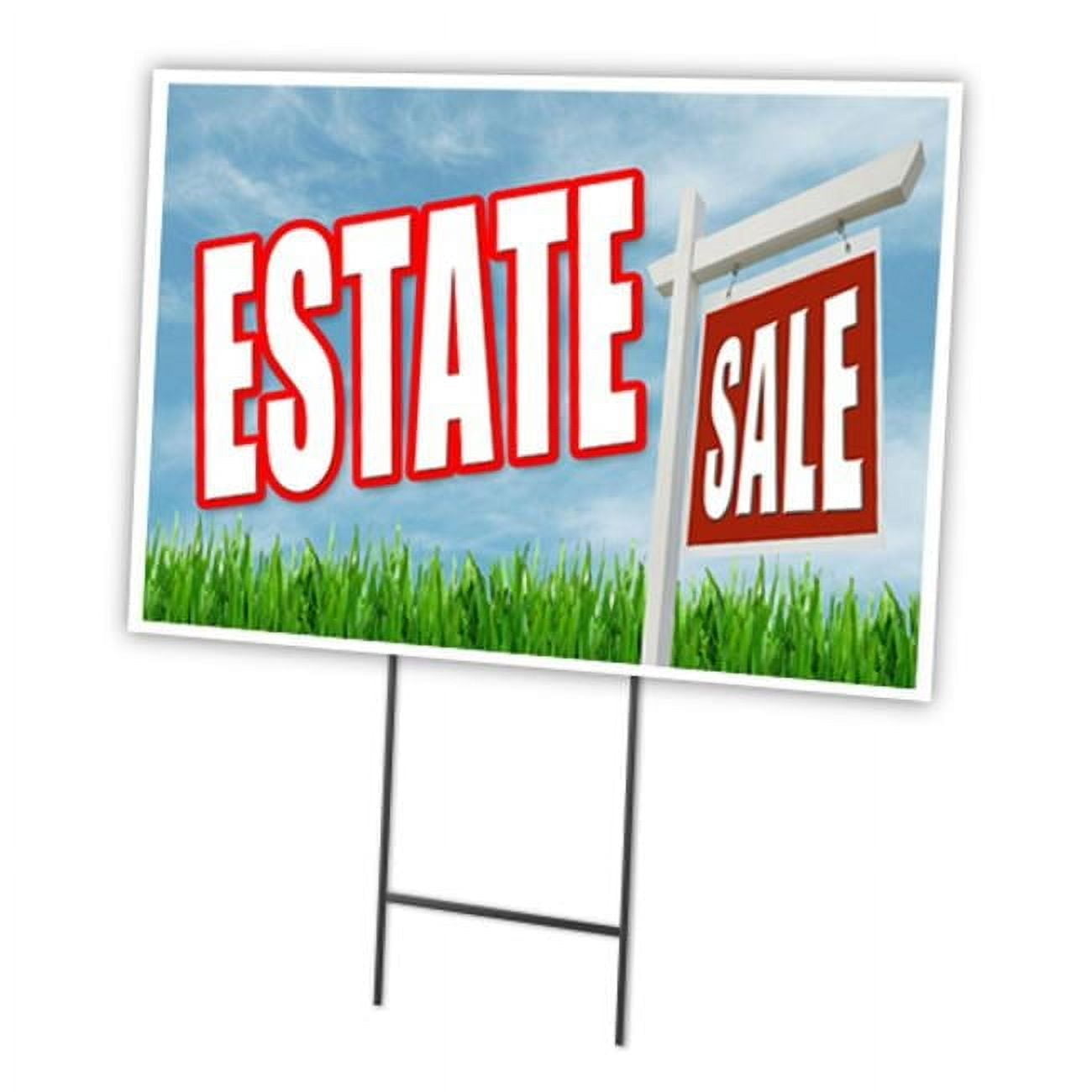 18 x 24 in. Estate Sale Yard Sign & Stake - Walmart.com