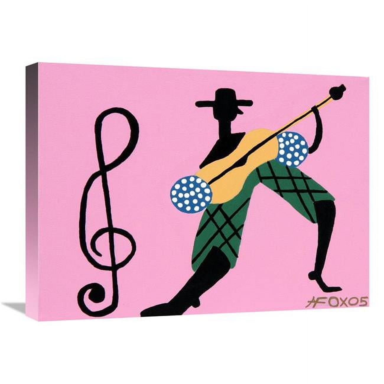 18 x 24 in. Junka Guitar Art Print - Ulrick Fox - Walmart.com