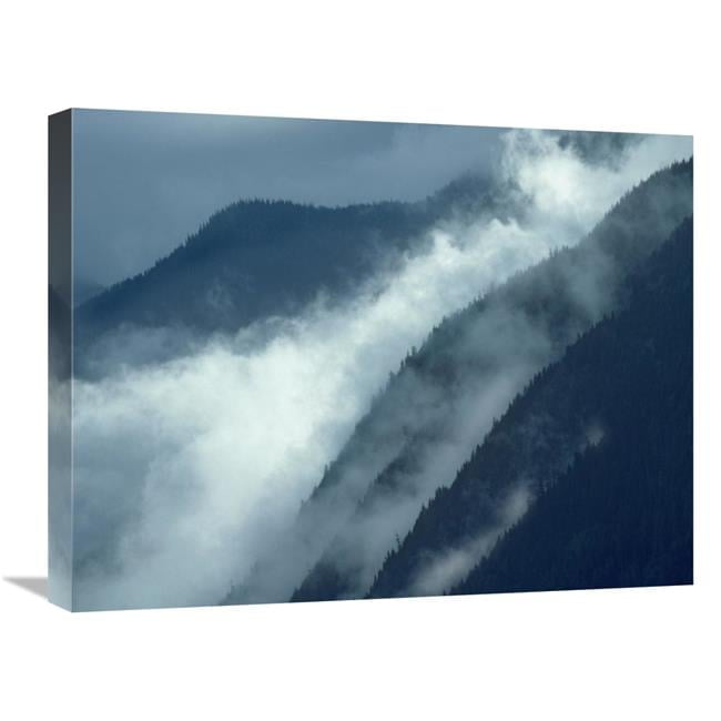 18 x 24 in. Mist Rising in the Cascade Mountains Near Hope, British ...