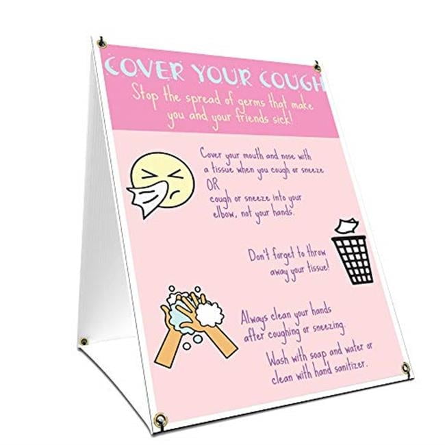 18 x 24 in. OSHA Notice Sign - Cover Your Cough 1 - Walmart.com
