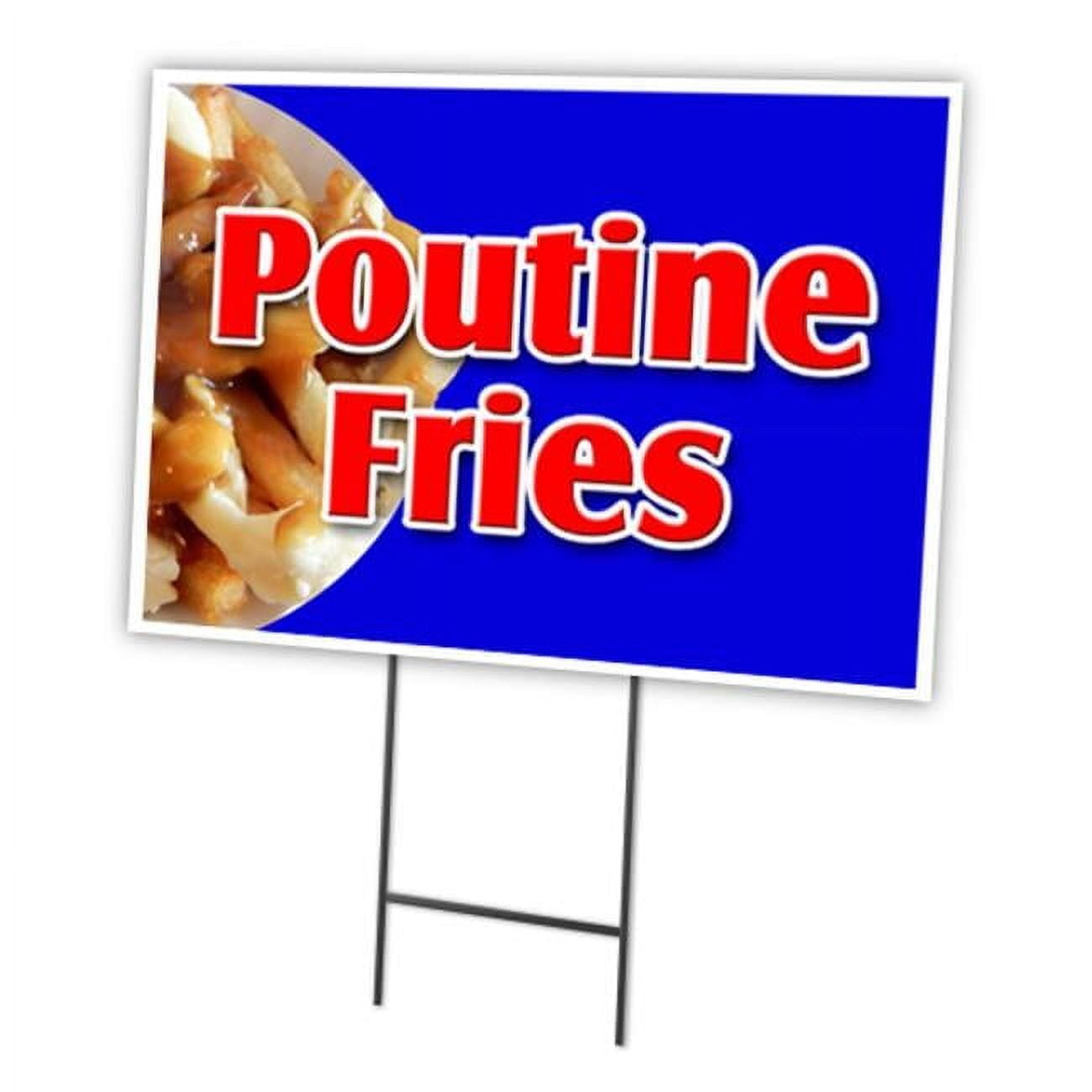 18 x 24 in. Poutine Fries Yard Sign & Stake - Walmart.com