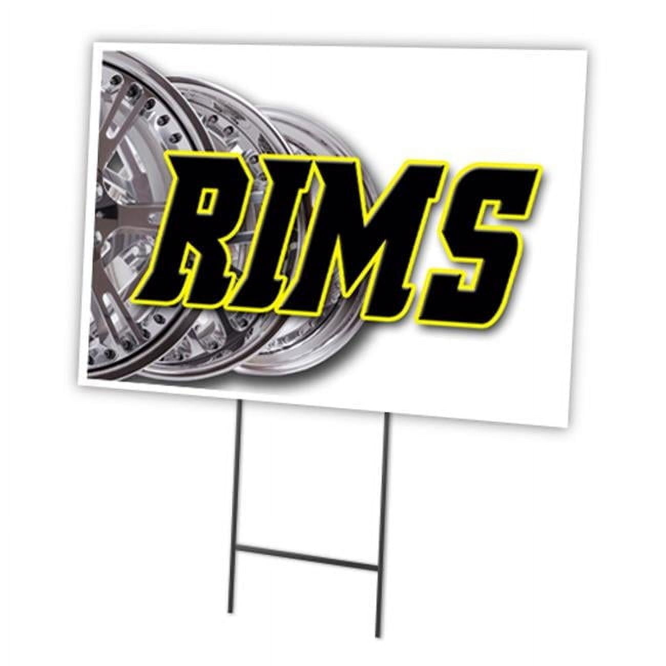 18 x 24 in. Rims Yard Sign & Stake - Walmart.com