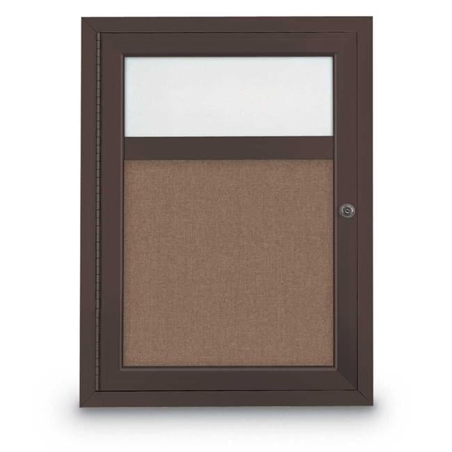 18 x 24 in. Single Door Traditional Indoor Enclosed Corkboard with ...
