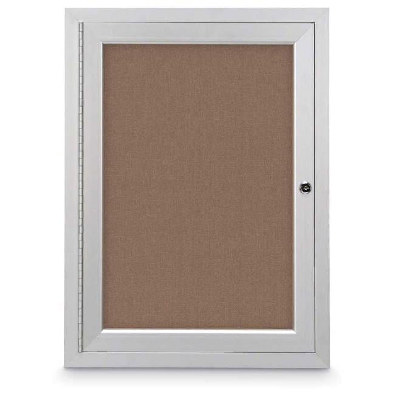 18 x 24 in. Single Door Traditional Indoor Enclosed Corkboard with ...