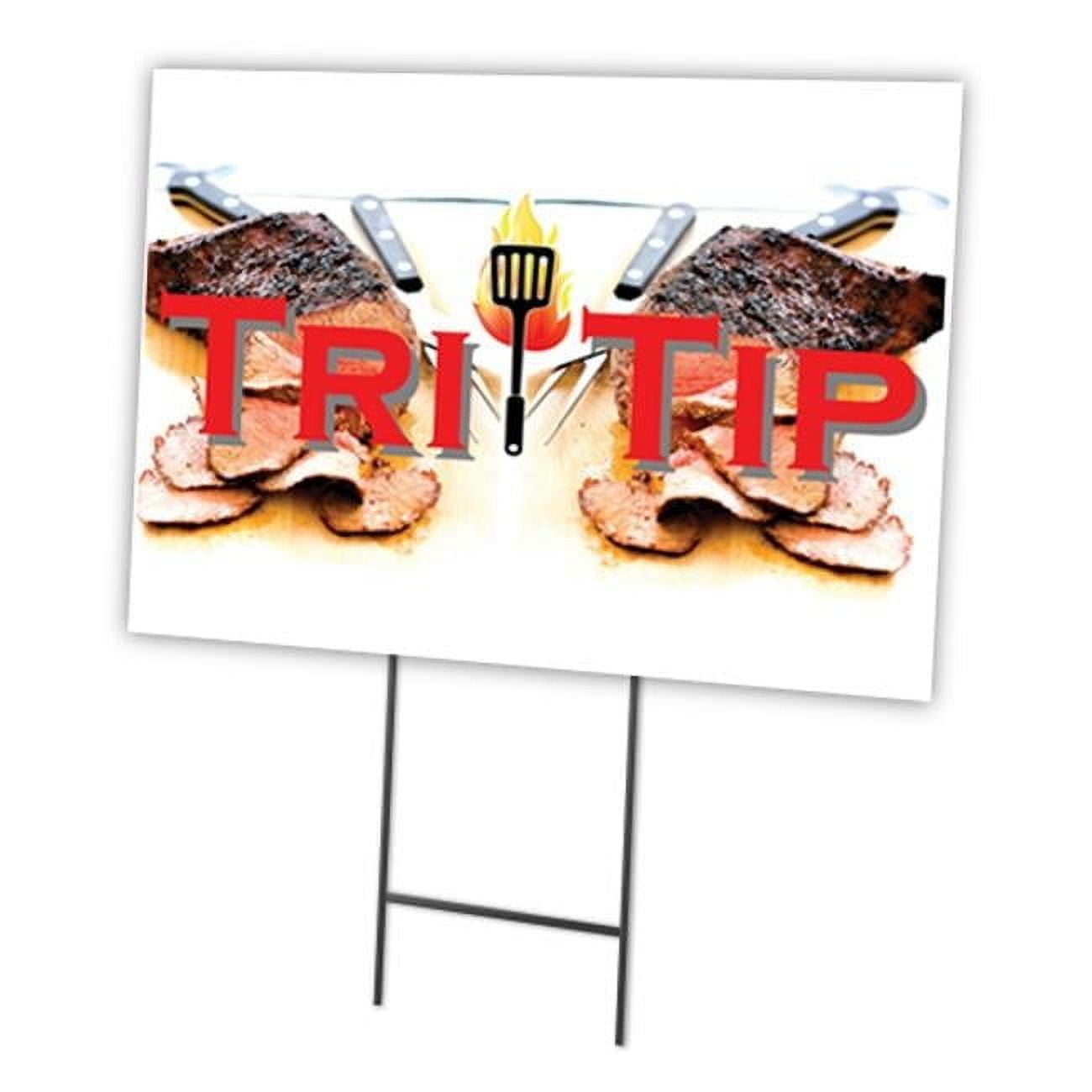 18 x 24 in. Tri Tip Yard Sign & Stake - Walmart.com
