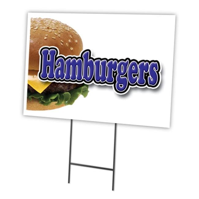 18 x 24 in. Yard Sign & Stake - Hamburger - Walmart.com