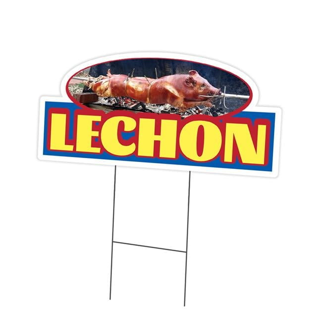18 x 24 in. Yard Sign & Stake - Lechon - Walmart.com