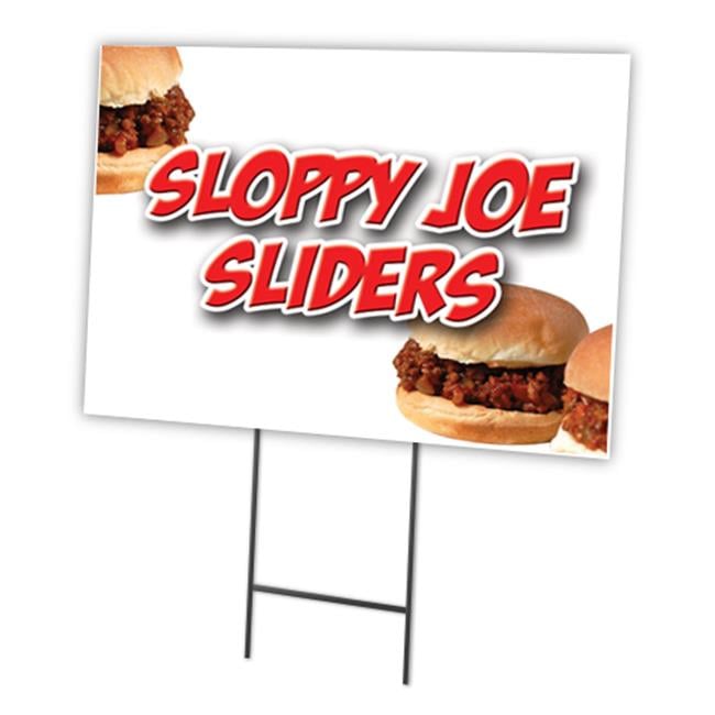 18 x 24 in. Yard Sign & Stake - Sloppy Joe Sliders - Walmart.com