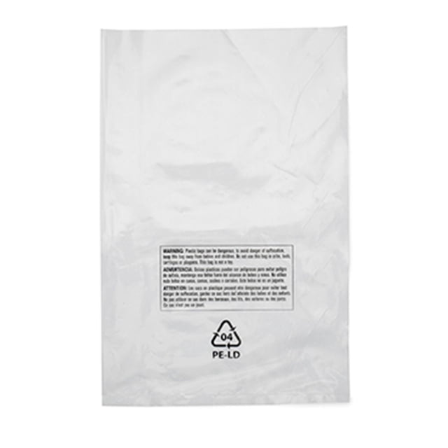 18" x 24" x 1 mil Clear Plastic Suffocation Warning Bags with 18pt ...