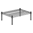 18" x 24" x 8" Black Epoxy Wire Storage Shelf, Dunnage Rack, 1 Tier ...