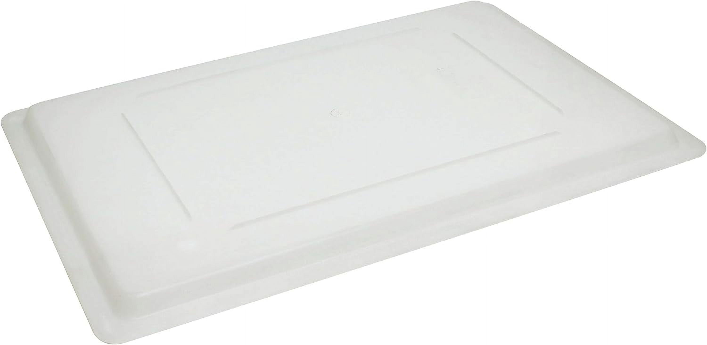- 18" x 26" Full Size Food Storage Box Lid White Polypropylene- Food ...