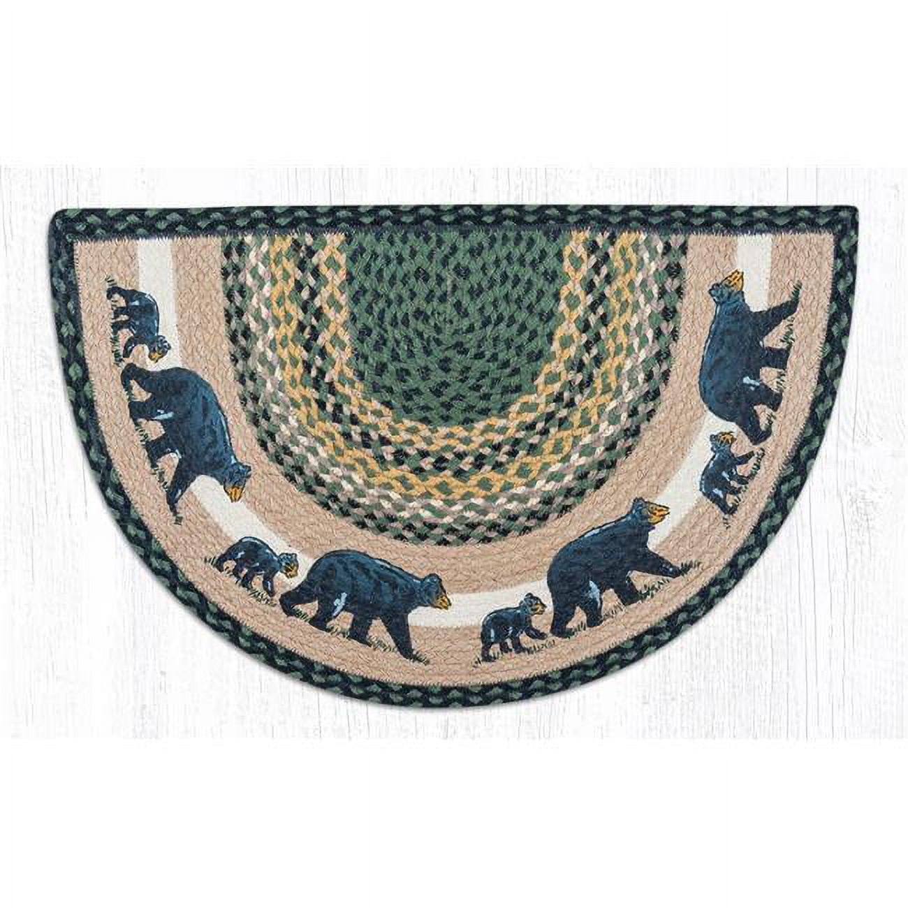 18 x 29 in. Jute Slice Mama & Baby Bear Printed Slice - Walmart.com