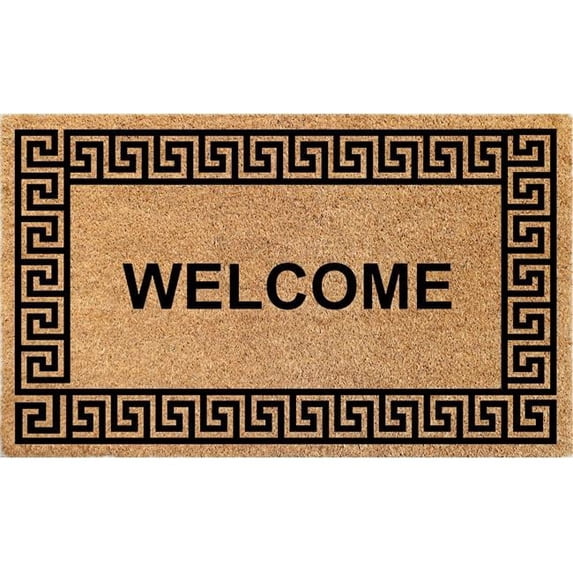 18 x 30 in. Natural Printed PVC & Coir Mat - Walmart.com