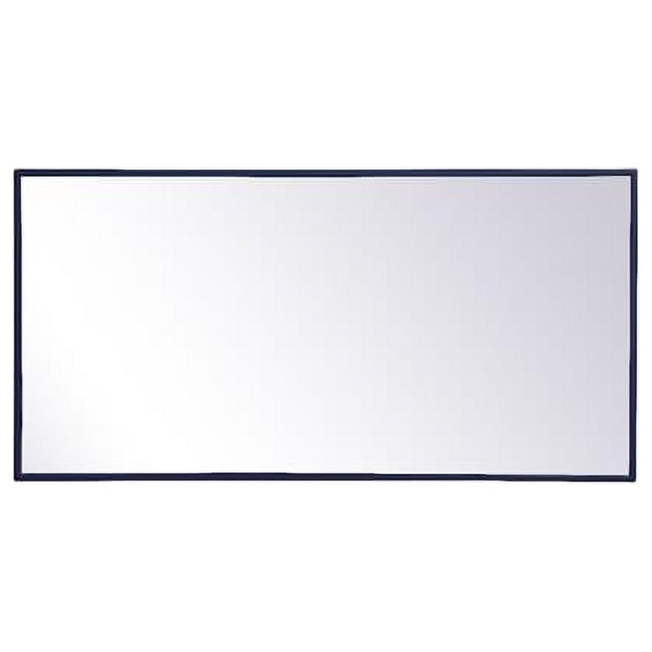 18 x 36 in. Metal Frame Rectangle Mirror, Blue - Walmart.com