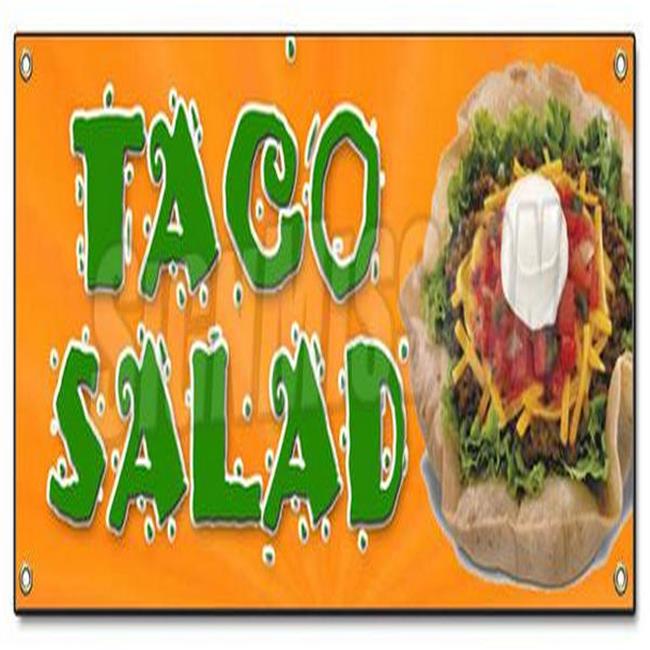 18 x 48 in. Banner Sign - Taco Salad - Mexican Food Restaurant Sign Tex ...