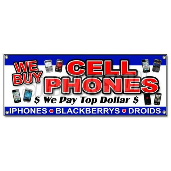 18 x 48 in. We Buy Cell Phones Banner Sign - Walmart.com